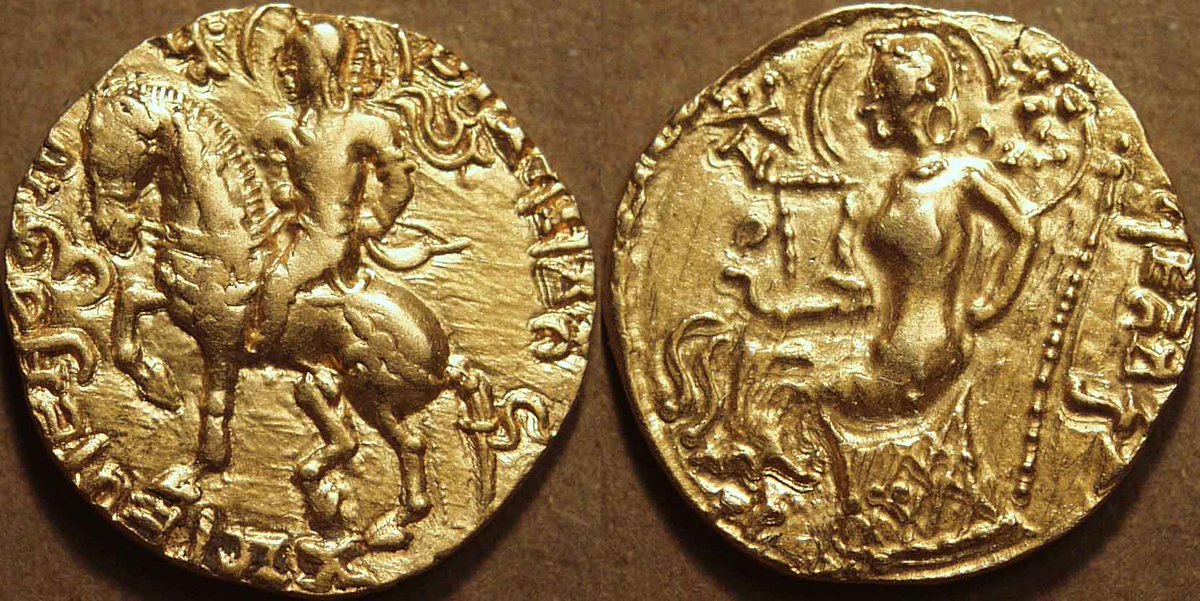 🧵Gold Coins of Emperor Chandragupta II Emperor Chandragupta continued ...