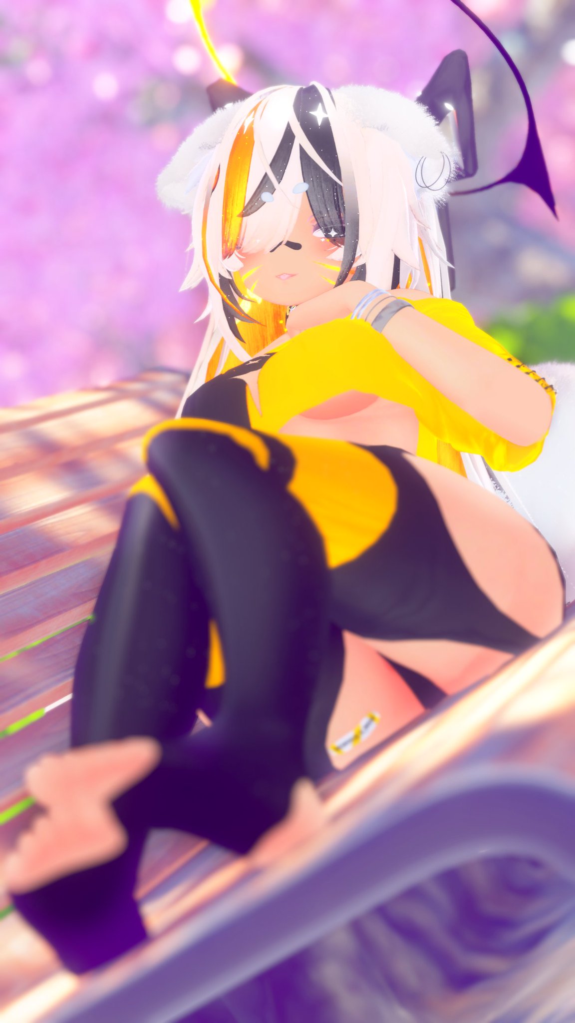 🌌 Smoru • オシノ 🍁 on Twitter: " Maybe going to the park wasn't such a bad idea 🤍🖤🧡 #VRChat https ...