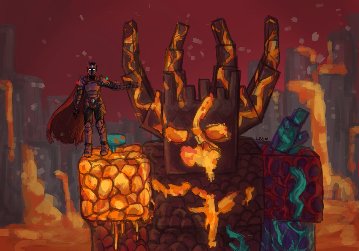 Farfadox on Twitter: "RT @Less_Liiu: ⚔️🌋Netherite Knight and Netherite Titan🌋⚔️ //Desde que ...