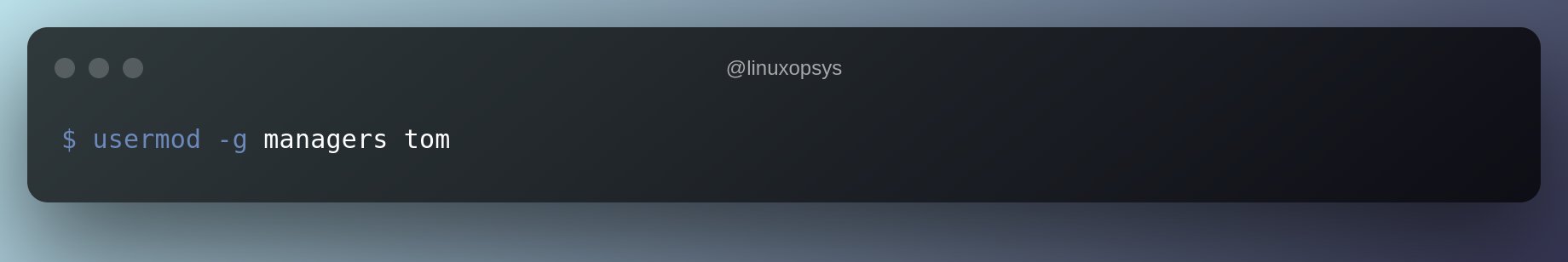 Linuxopsys on Twitter: "The usermod command in Linux explained with 10 practical examples. 🐧↓ ...