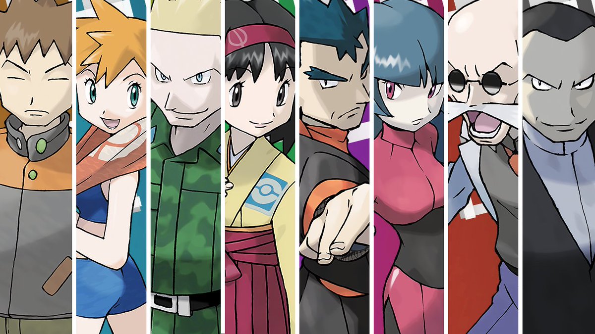 Mixeli on Twitter: "Who is your favorite Kanto Gym Leader during Red's era? Tell us why?"