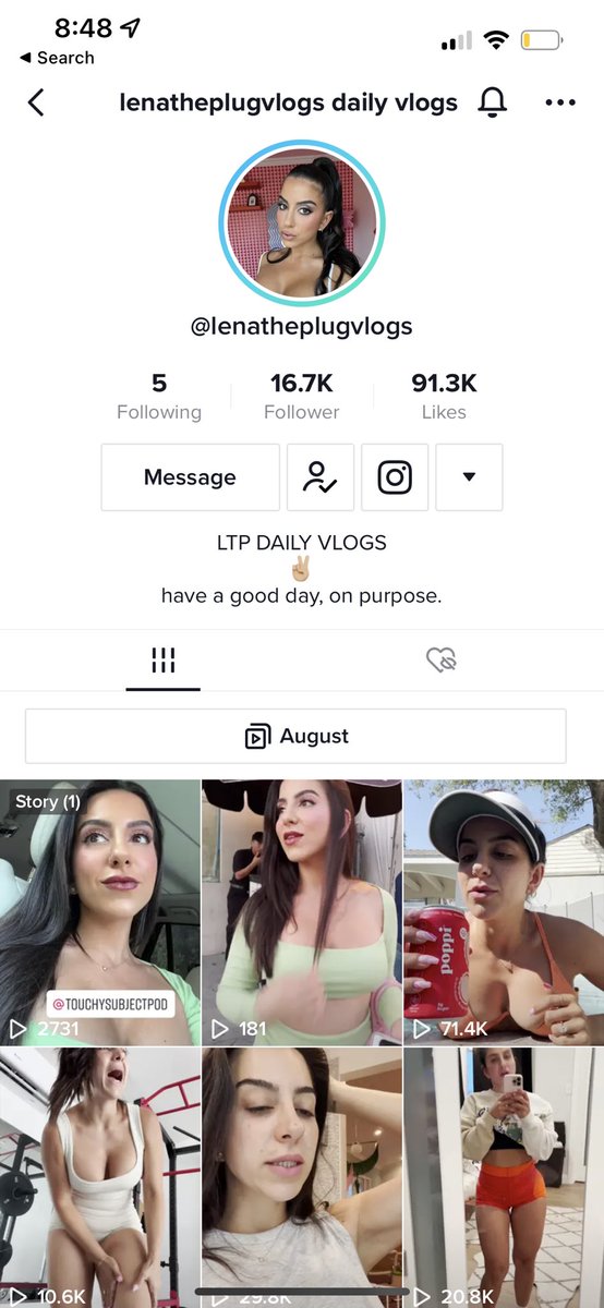 LTP on Twitter: "RT @lenatheplug: I’ve been daily vlogging on tiktok. come watch 🥰https://tiktok ...