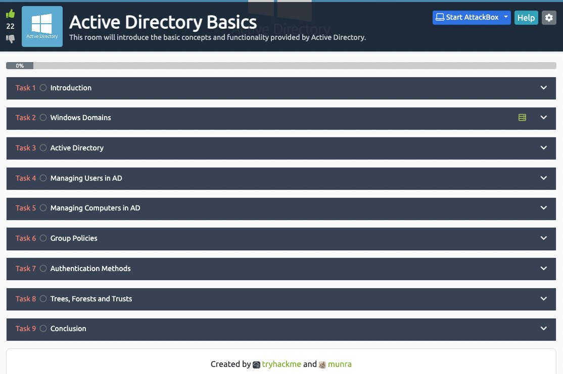 TryHackMe on Twitter: "[ROOM UPDATE] We’ve revamped our Active Directory (AD) Basics room 🪟 Get ...