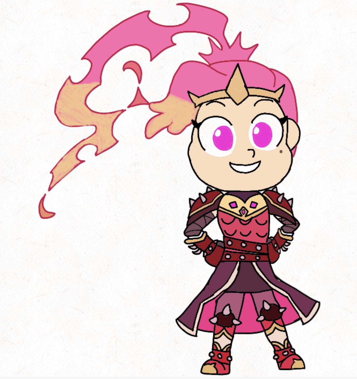 Spranne on Twitter: "Hey every Amphibia fans, since @cozmixabc make chibi calamity Anne, I made ...