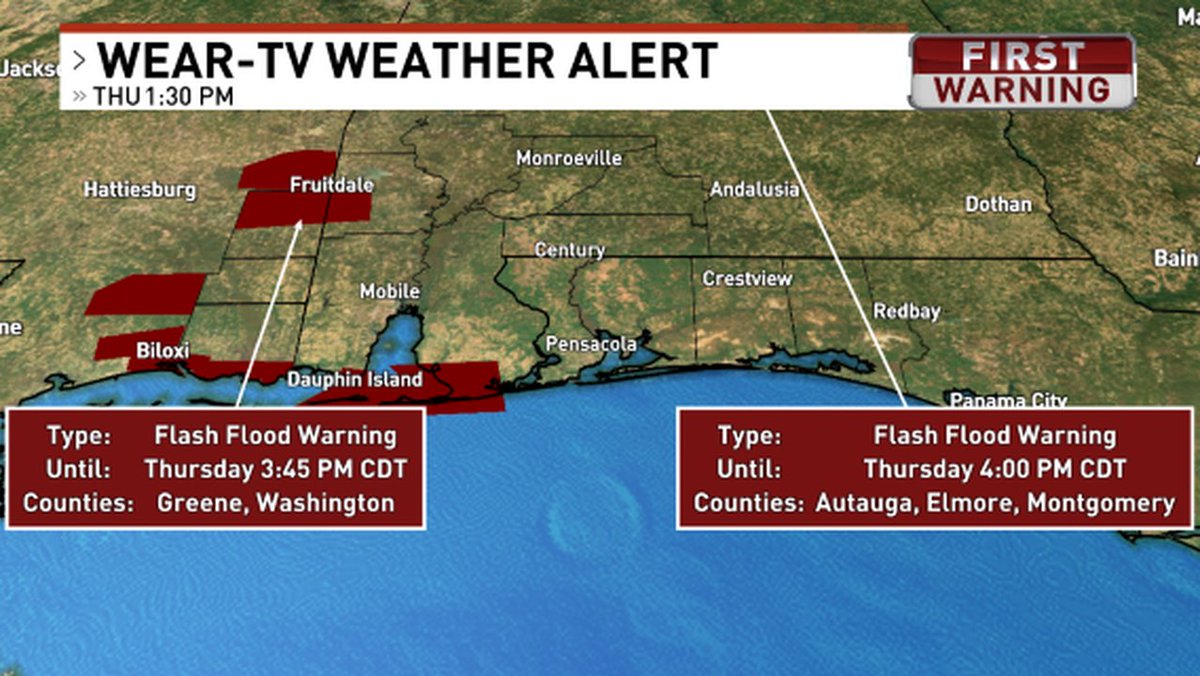 WEAR ABC 3 on Twitter: "A weather alert has been issued for the WEAR-TV area."