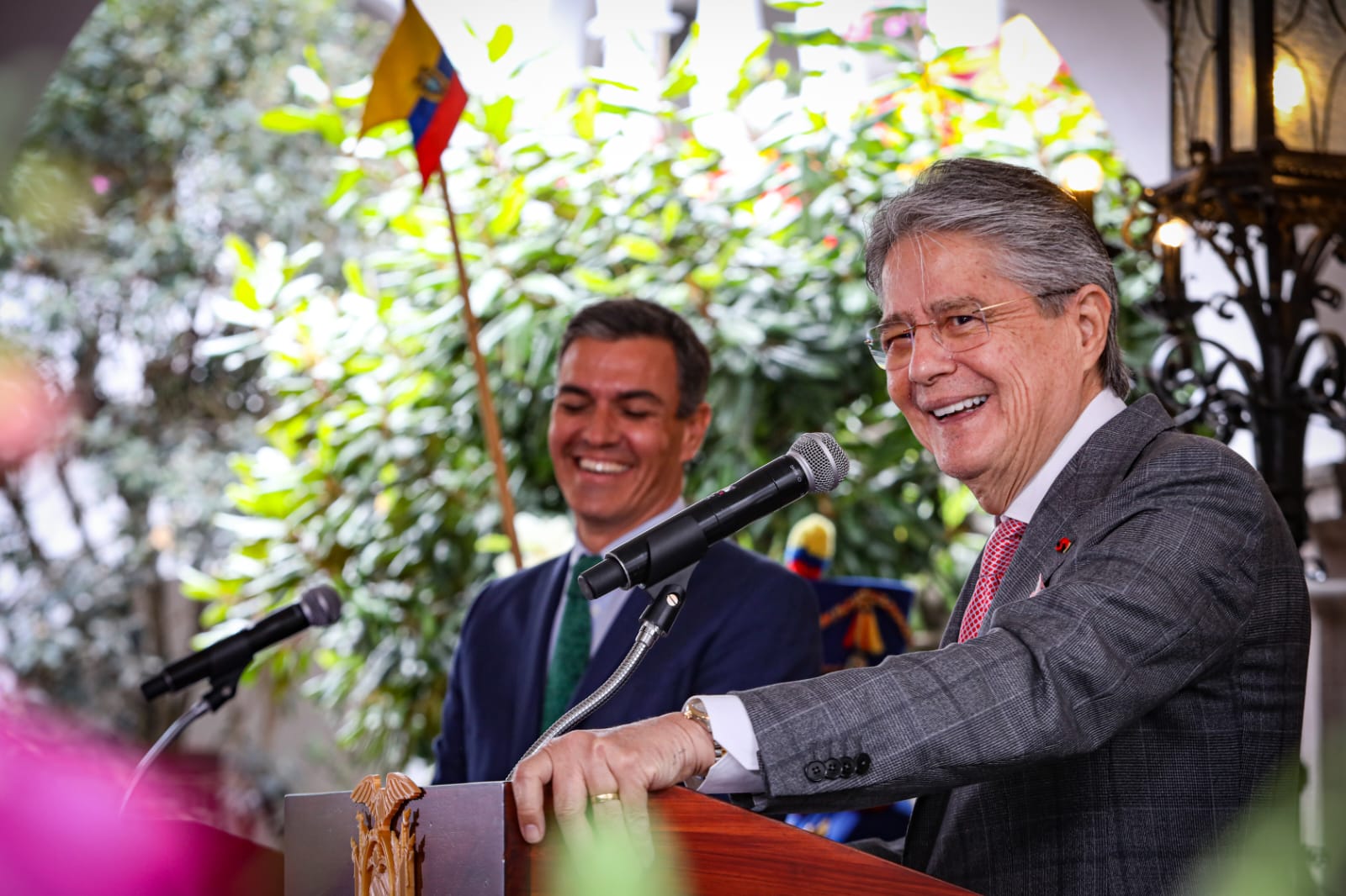 Comunicación Ecuador on Twitter: "Durante las declaraciones de prensa, el presidente ...