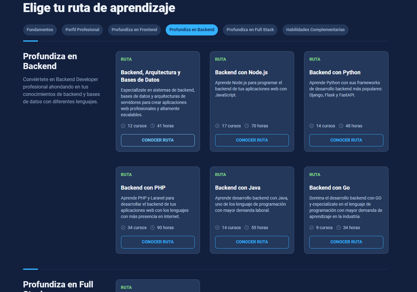 Joseph Kahn Casapia on Twitter: "@platzi acabo de ver que ahora se puede encontrar rutas ...