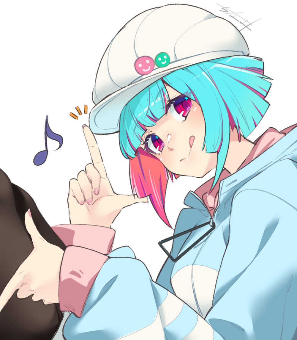 「nAI-chanさんインナーカラーがおしゃれでキュート。ぽきってなんだろう…って」|瀬戸千波のイラスト