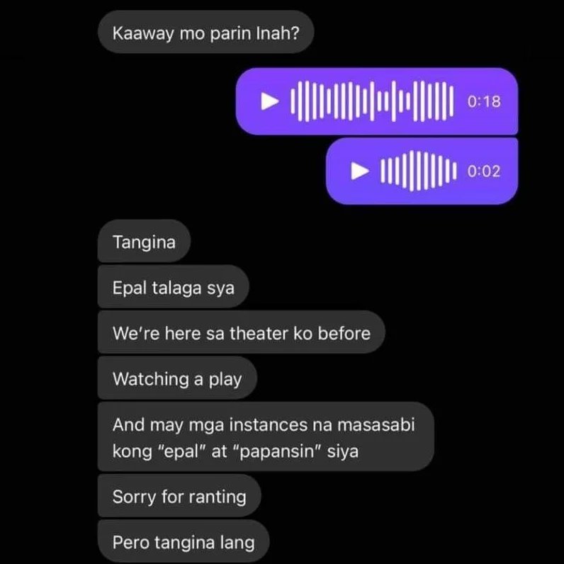 Ate Dick (Inah Evans) on Twitter: "inhale exhale old stager. ang cute nu'ng 'kaaway mo pa inah ...