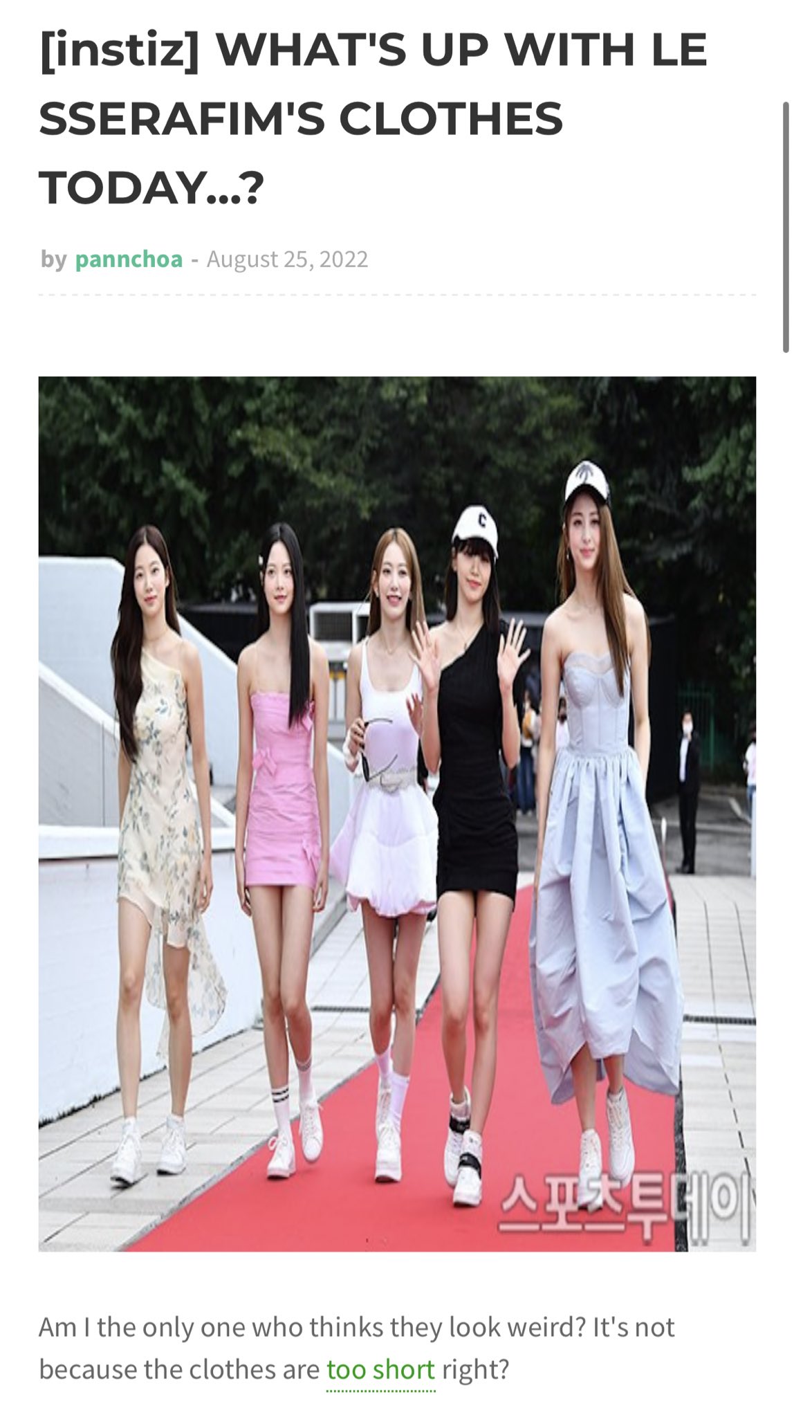 notpannchoa/notpannkpop/notnetizenbuzz on Twitter: "[ notpannchoa ] Le Sserafim's coordi's ...