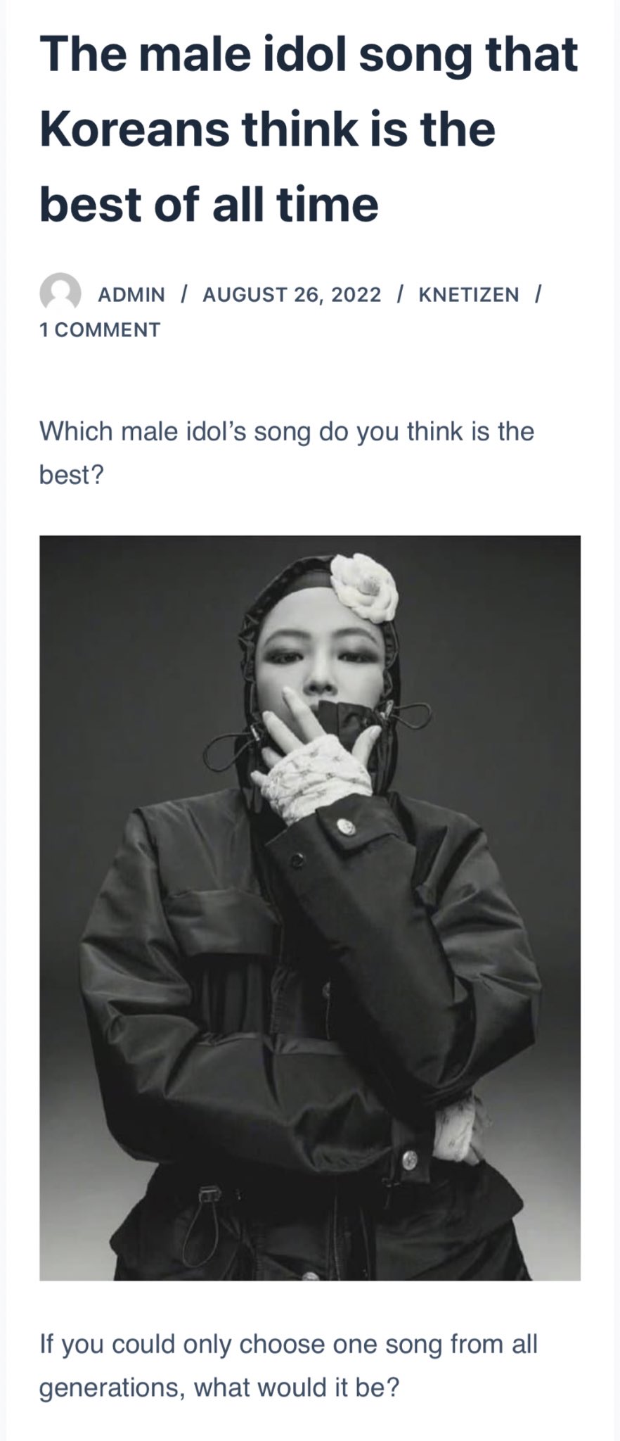 notpannchoa/notpannkpop/notnetizenbuzz on Twitter: "[ notpannkpop ] The male idol song that ...