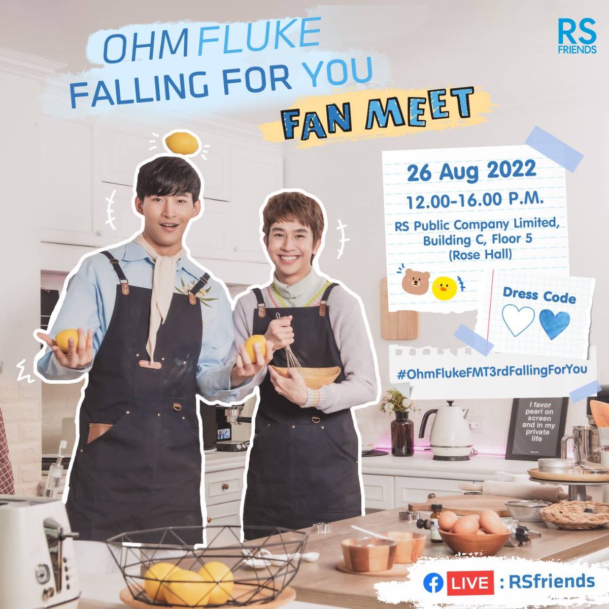 Fluke Official Fanclub on Twitter: "OHMFLUKE FALLING FOR YOU FAN MEET 💙💙 🕛 เริ่มลงทะเบียน 12.00 ...