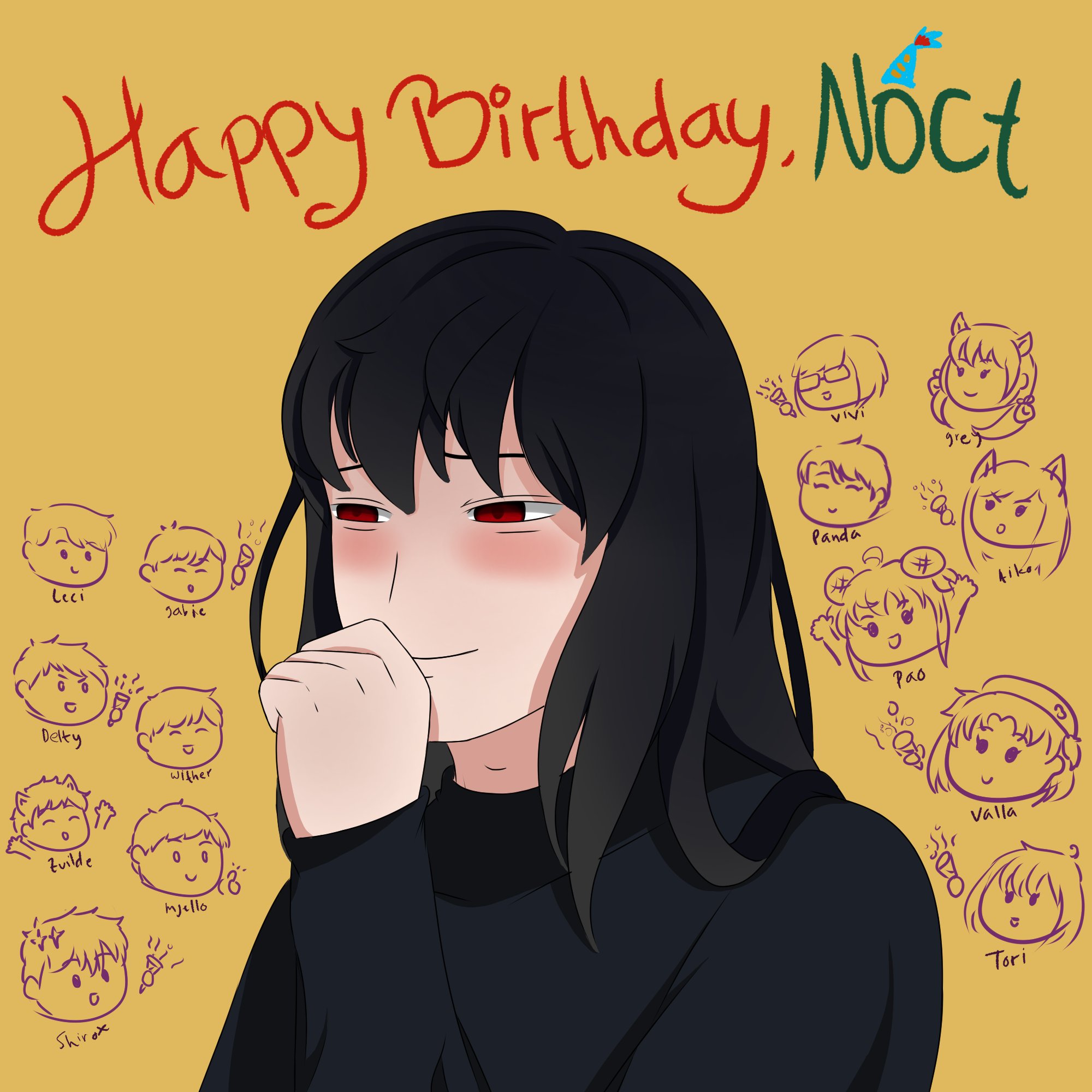 Noct on Twitter: "Birthday Stream today!! Spend the half the day with me, play with me, tell me ...
