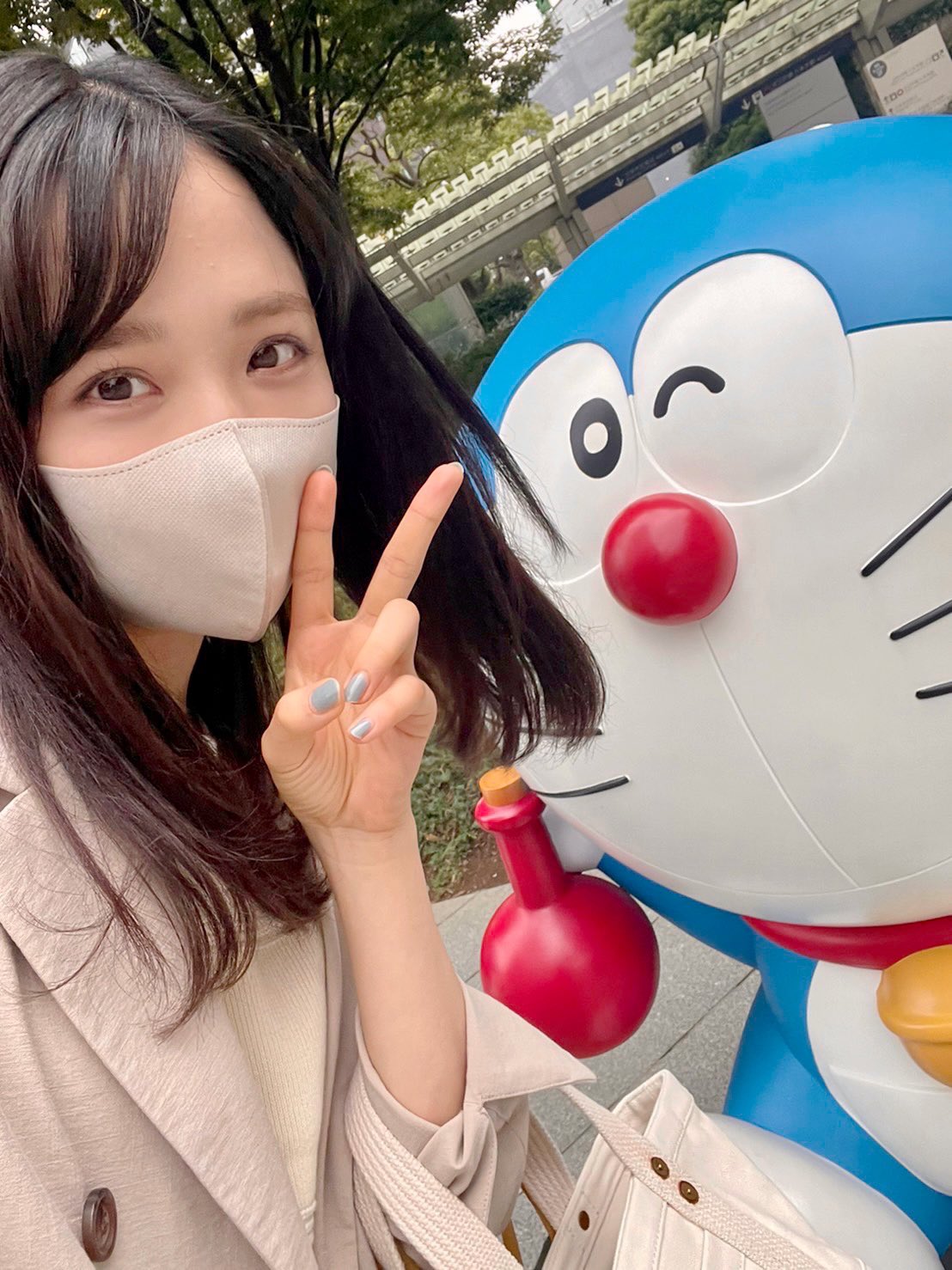 小栗有以[公式] on Twitter: "ドラえもんに遭遇~😉💙 https://t.co/5oUmafceju" / Twitter