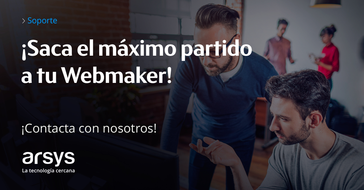 Arsys on Twitter: "Webmaker es la solución de Arsys para que crear una página web profesional y ...
