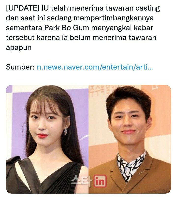 K-Drama Menfess on Twitter: "•kdm• sepertinya gak jadi sama bogum :') Kalau ini di confirm sama ...