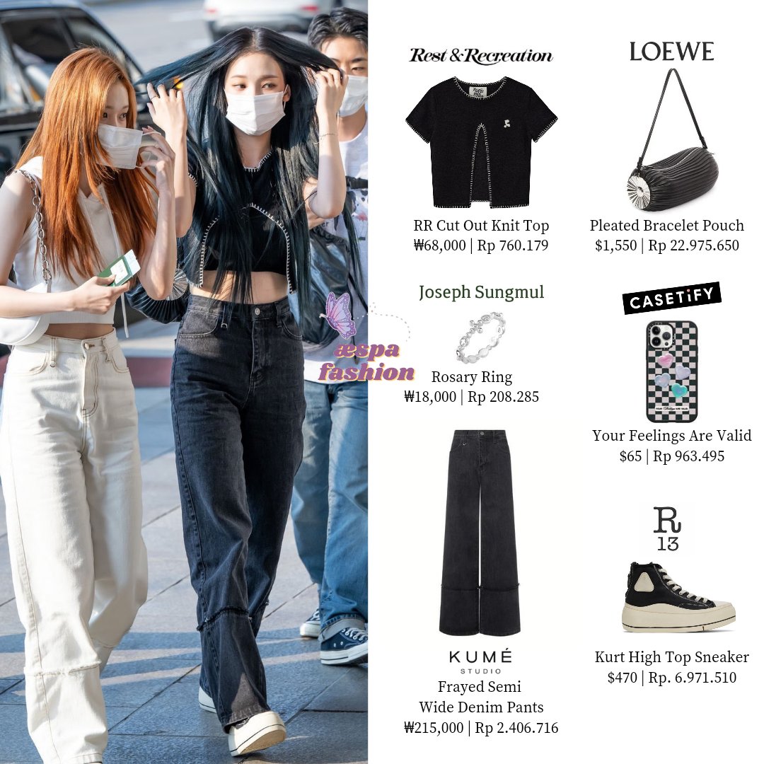 Aespa Fashion on Twitter: "220826 - Karina at GMP Airport 🛫🇯🇵 Brand 🏷️ - @rr_restandrecreation ...