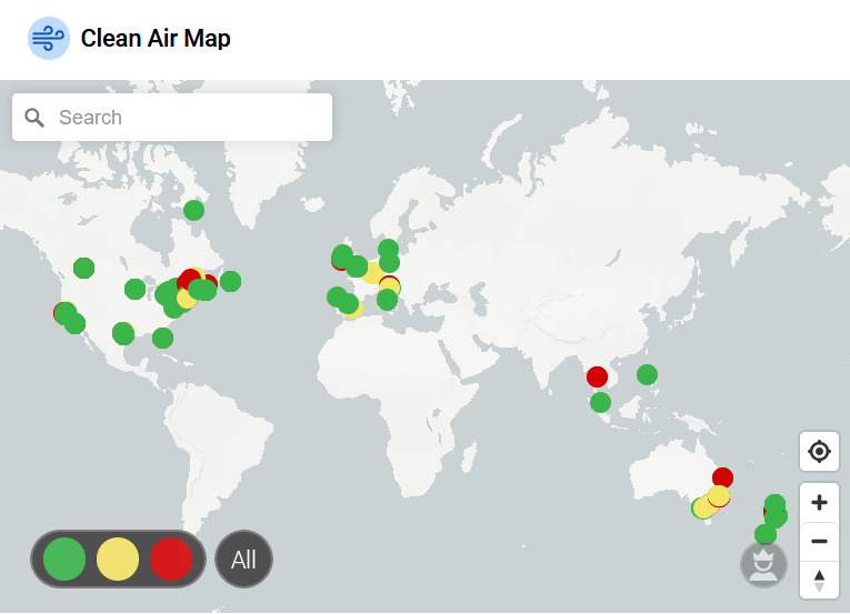 Raven CleanAir Map on Twitter: "In just 4 weeks, we’ve added 170+ cities in more than a dozen ...