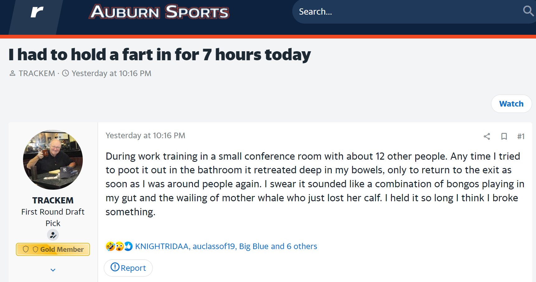 Message Board Geniuses on Twitter: "Holding in a fart for 7 hours https://t.co/ShLRROTEGN" / Twitter