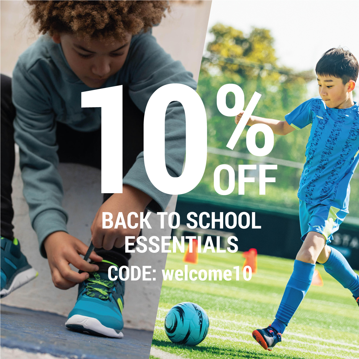 Decathlon UK on Twitter: "Get 10% off Back To School essentials when you spend over £50 on the ...