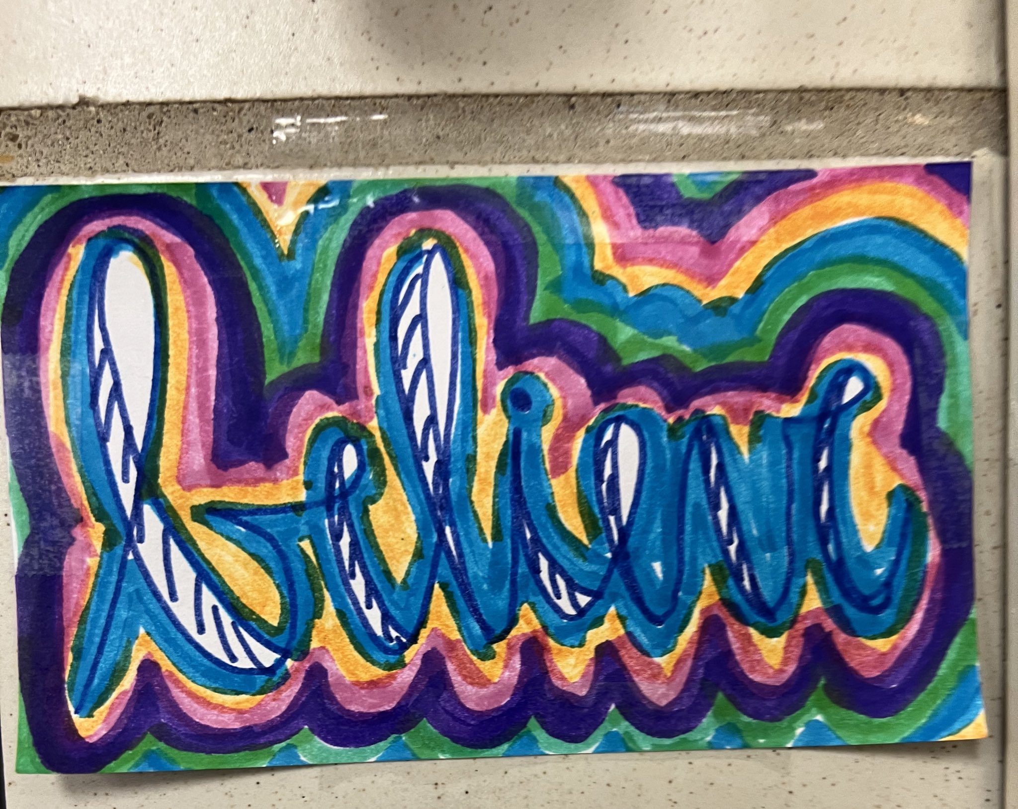 The Word Believe Artwork