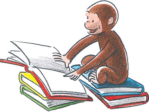 Curious George Reading A Book