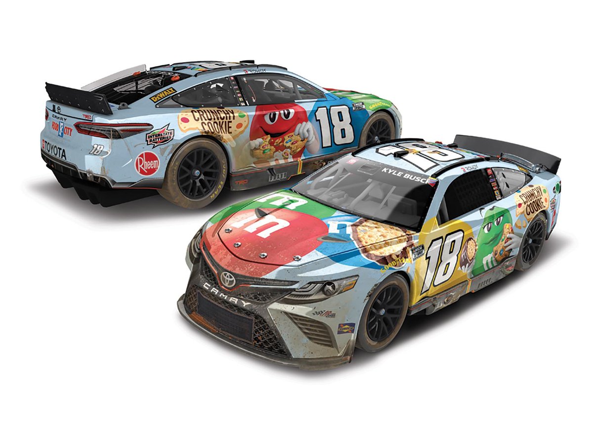 NASCAR DIECAST FANS on Twitter: "RENDER PREVIEW: Kyle Busch 2022 M&M's Crunchy Bristol Dirt Win!"