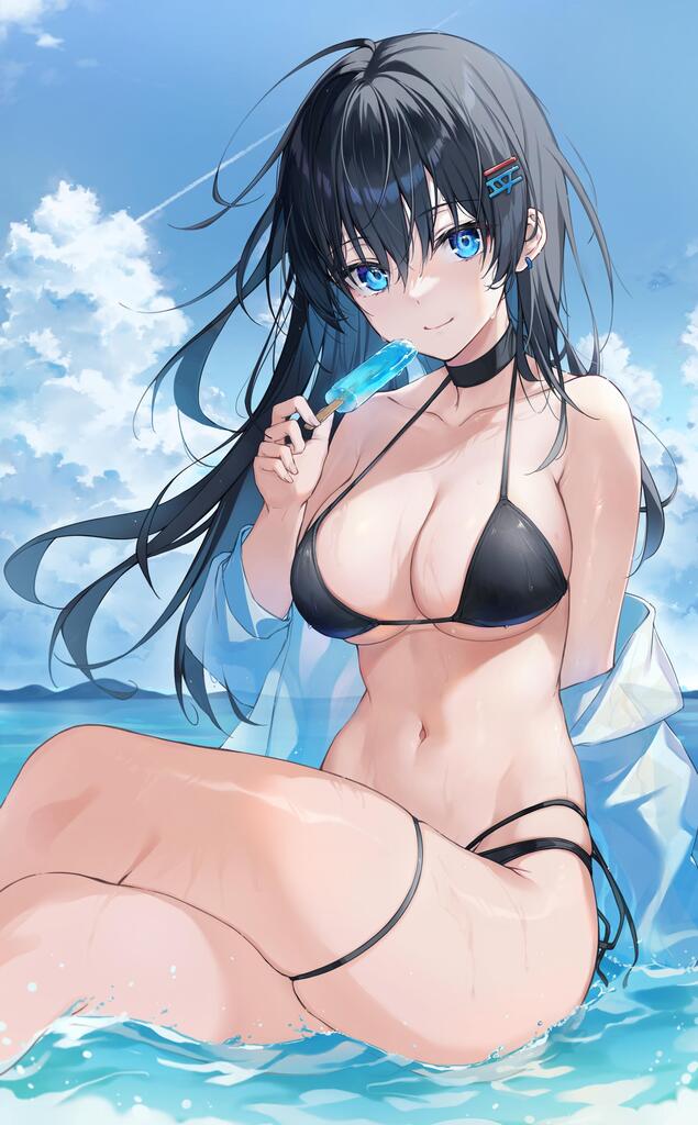 Kurieitibiti on Twitter: "Black Swimsuit [Original] https://t.co/EKq4PVglmx" / Twitter