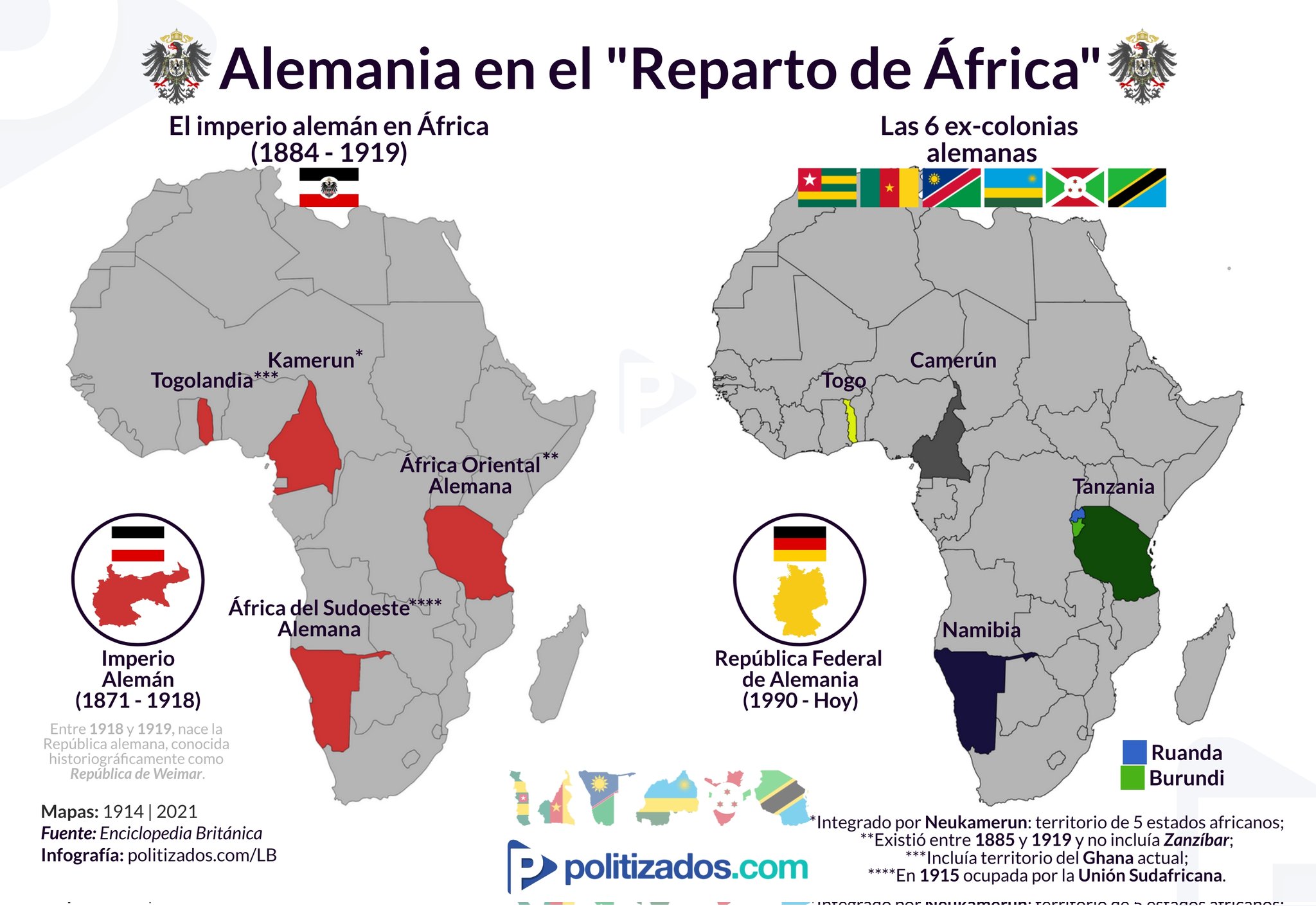 Mapa Del Imperio Aleman 1914