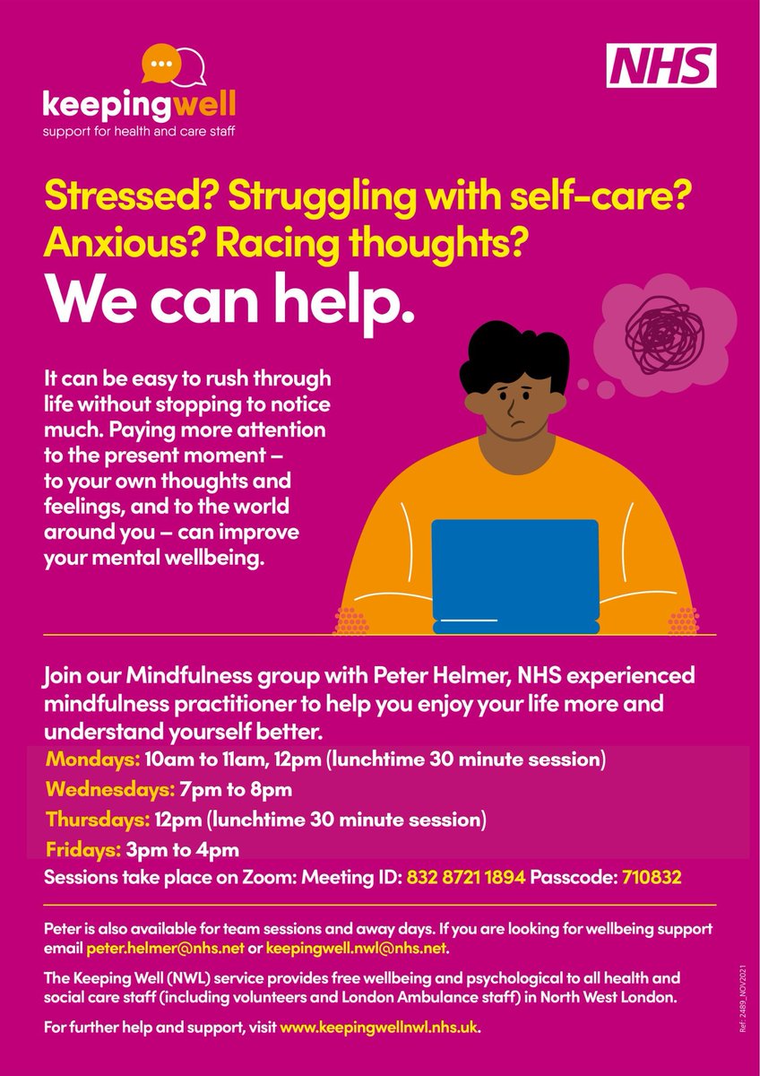 NHS wellbeing webinars return for a new series - watch now on our ...