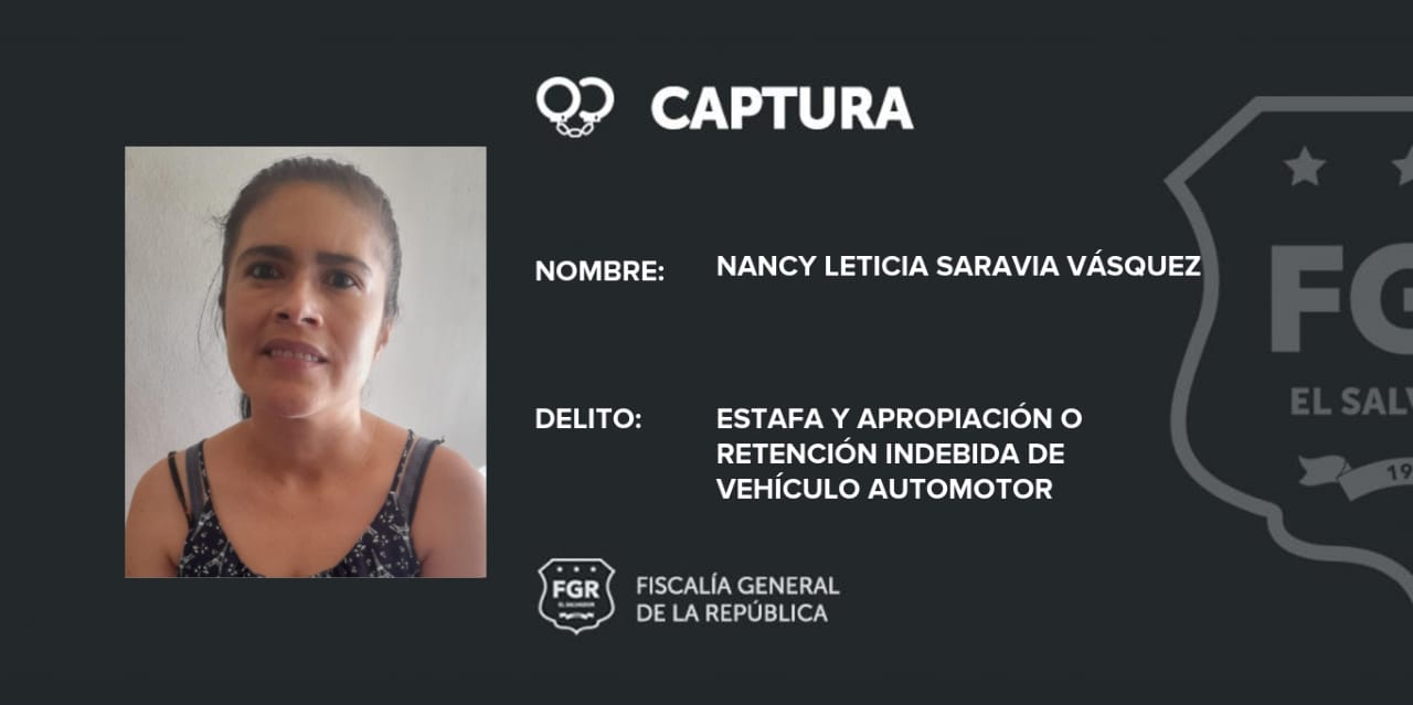 Fiscalía General de la República El Salvador on Twitter: "#Captura I 📍Ilobasco, la @FGR_SV ...