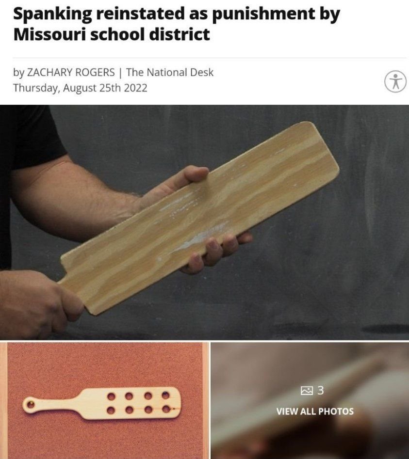 Bowtied PAO in possum clothing 🏳️‍🌈 on Twitter: "How about we don't hit kids? https://t.co ...