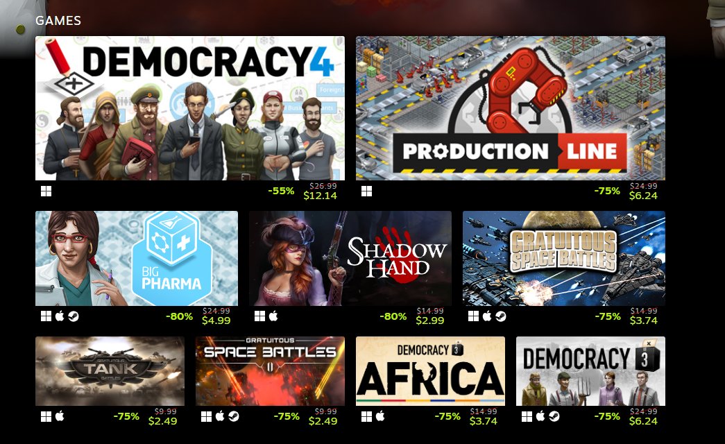 Wario64 on Twitter: "Positech Games publisher sale on Steam https://t.co/Lshhp4uyoK https://t.co ...