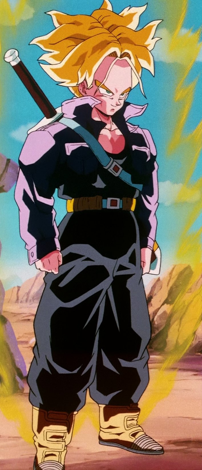 Drawing Future Trunks Super Saiyan Ssj Dragon Ball Z Anime Sketch