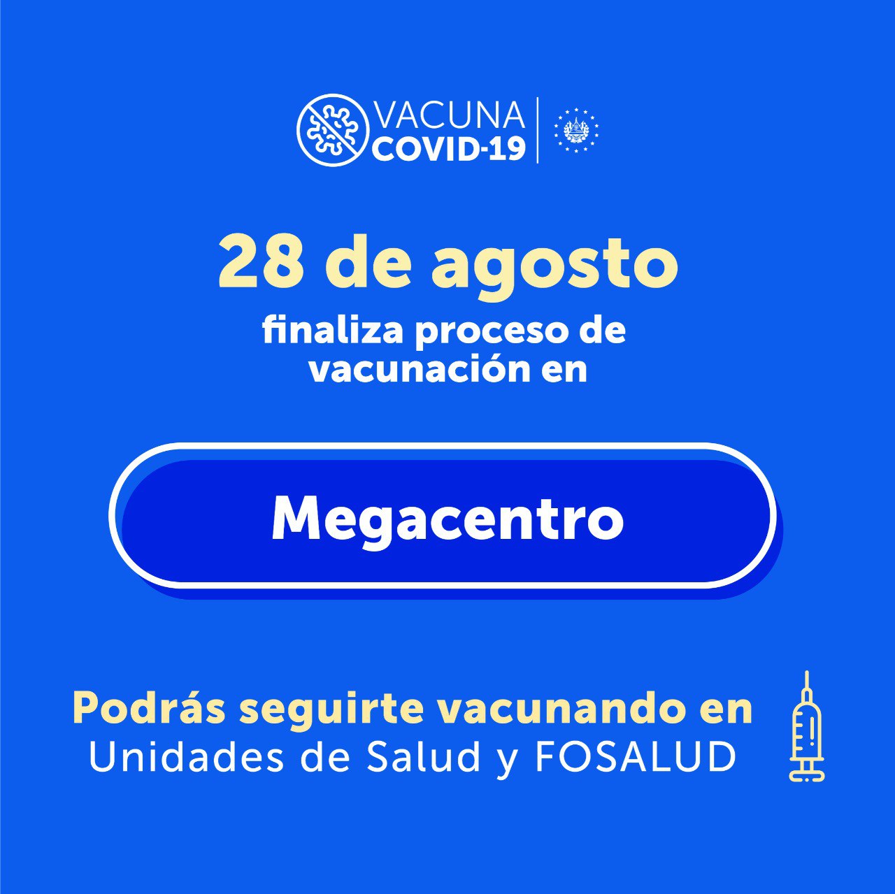 Ministerio de Salud on Twitter: "A partir del 28 de agosto, finaliza el proceso de vacunación en ...