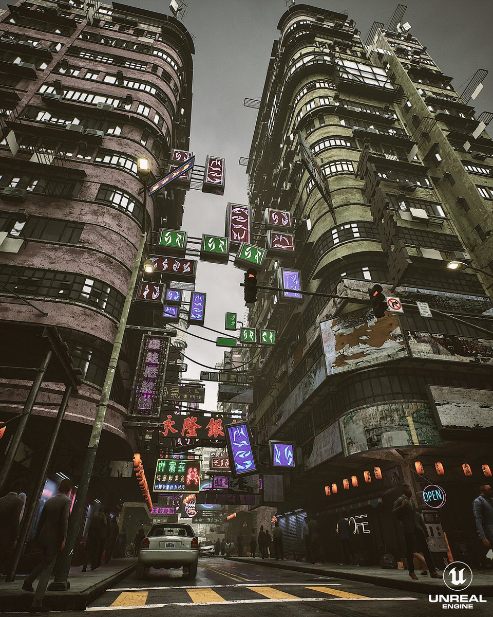 WIP Some adjustments #Walking in #Kowloon #HongKong my photorealistic ...