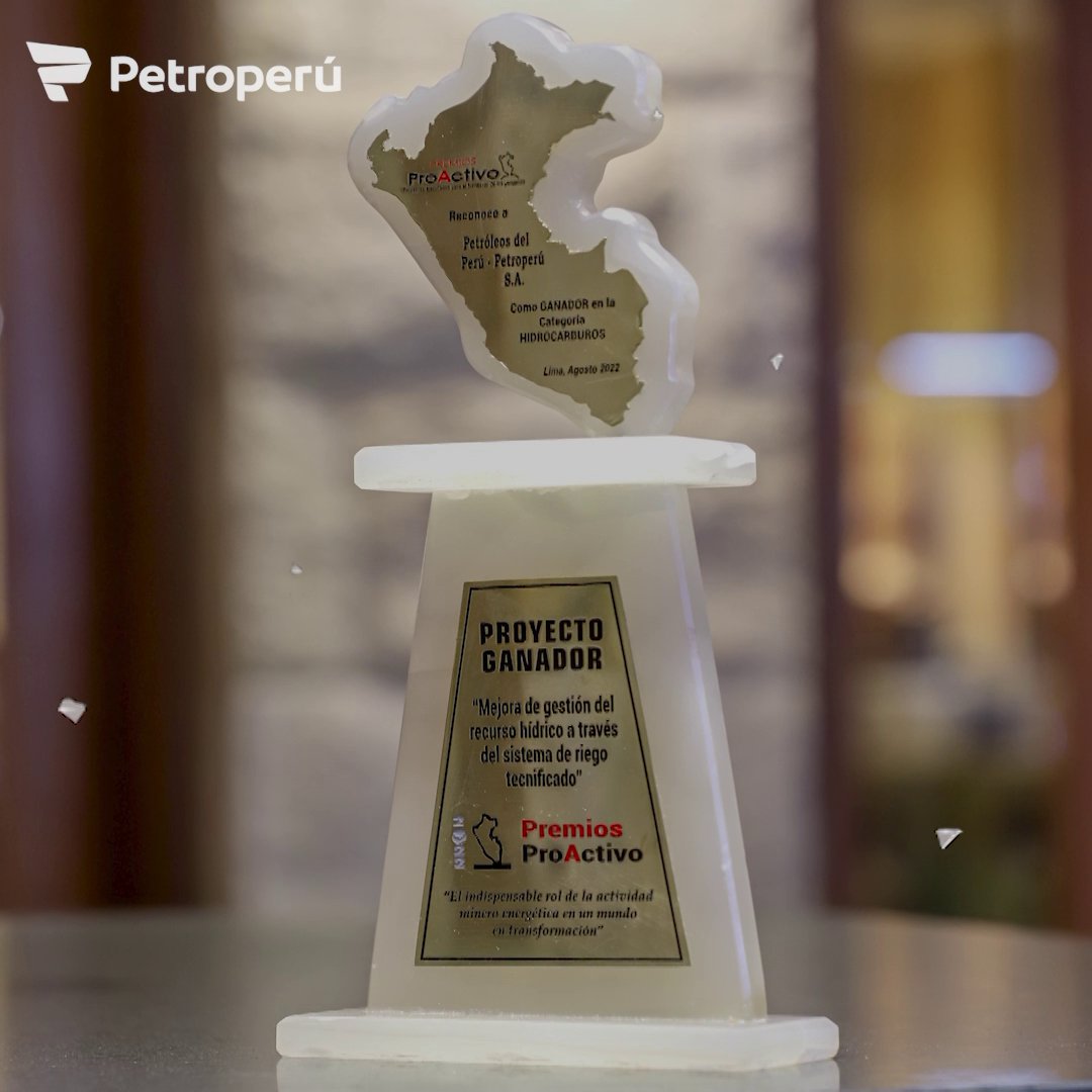 Petroperú S.A. on Twitter: "#PremiosProActivo 👏 Obtuvimos el primer lugar de los Premios ...