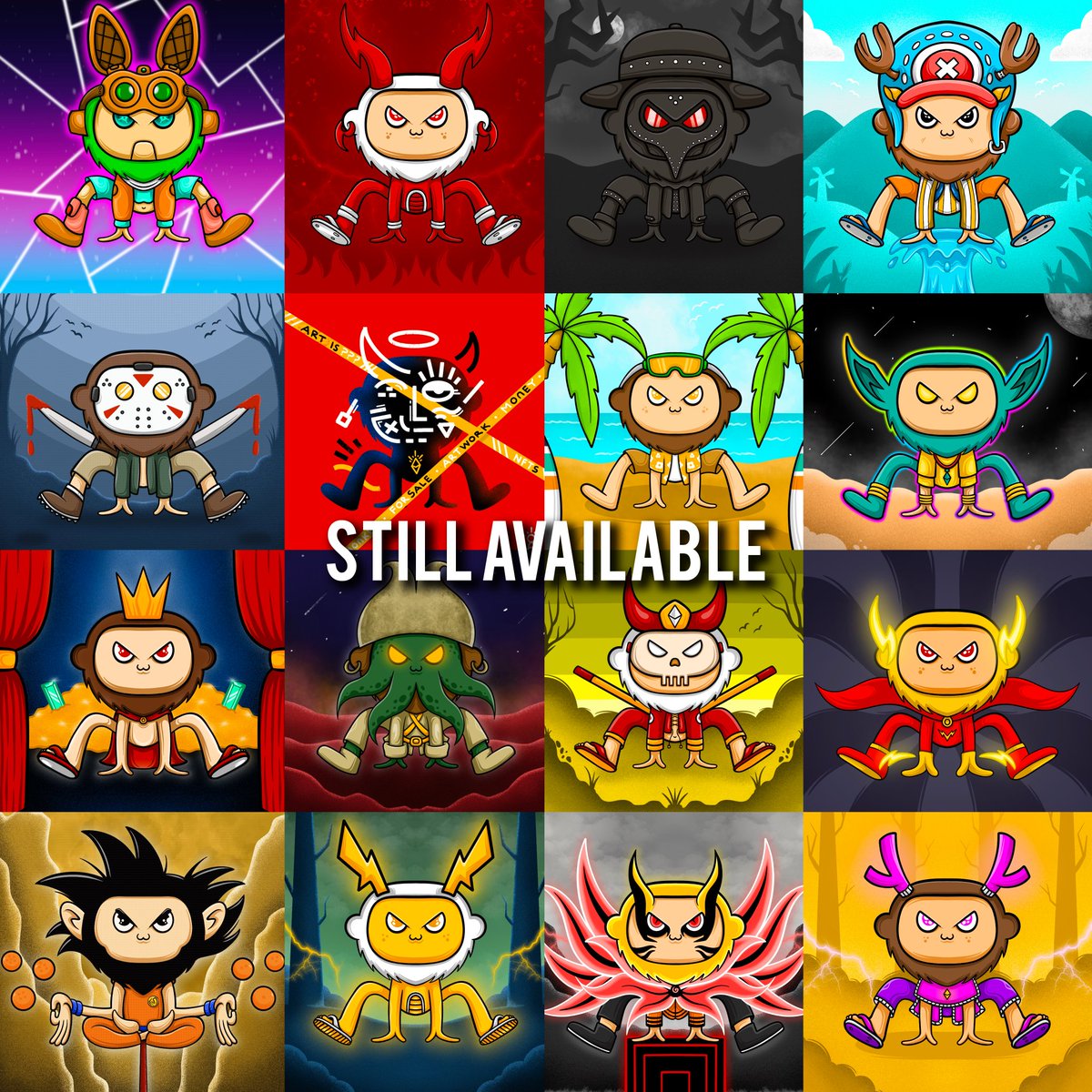 Kseni on Twitter: "RT @funkymonkeynft_: Funky Monkey collection still available 🖤 Listed : 33/50 ...
