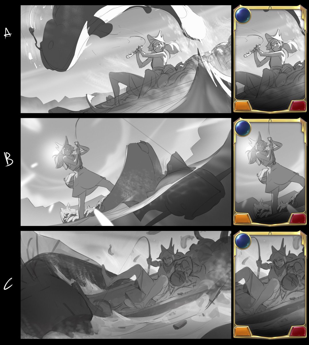 Jumaralo Hex on Twitter: "Ionian Hookmaster Full Artwork & Sketches - Legends of Runeterra by ...