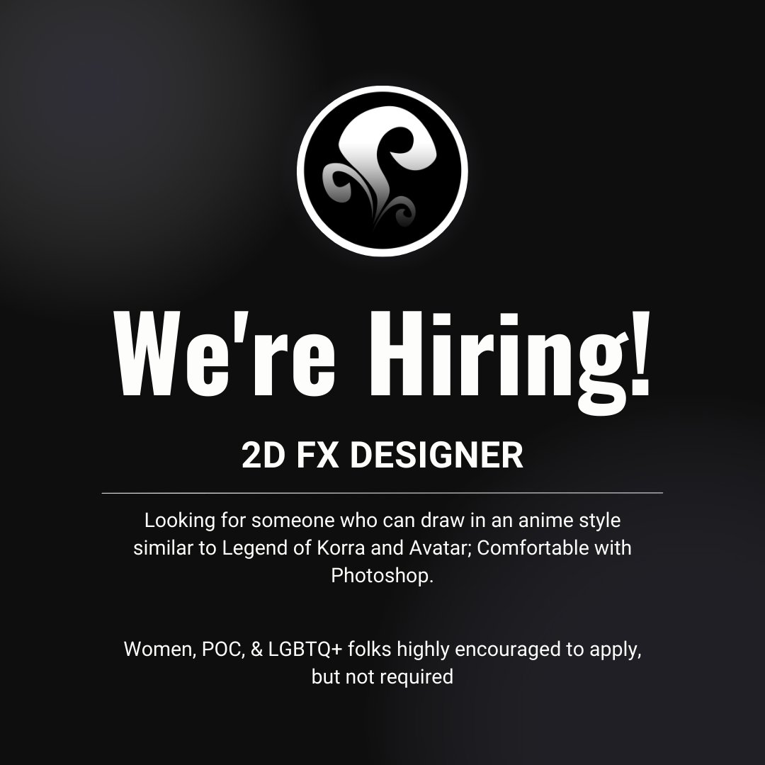 Studio Smokescreen on Twitter: "We're also hiring a 2D FX Designer! Looking for someone who can ...
