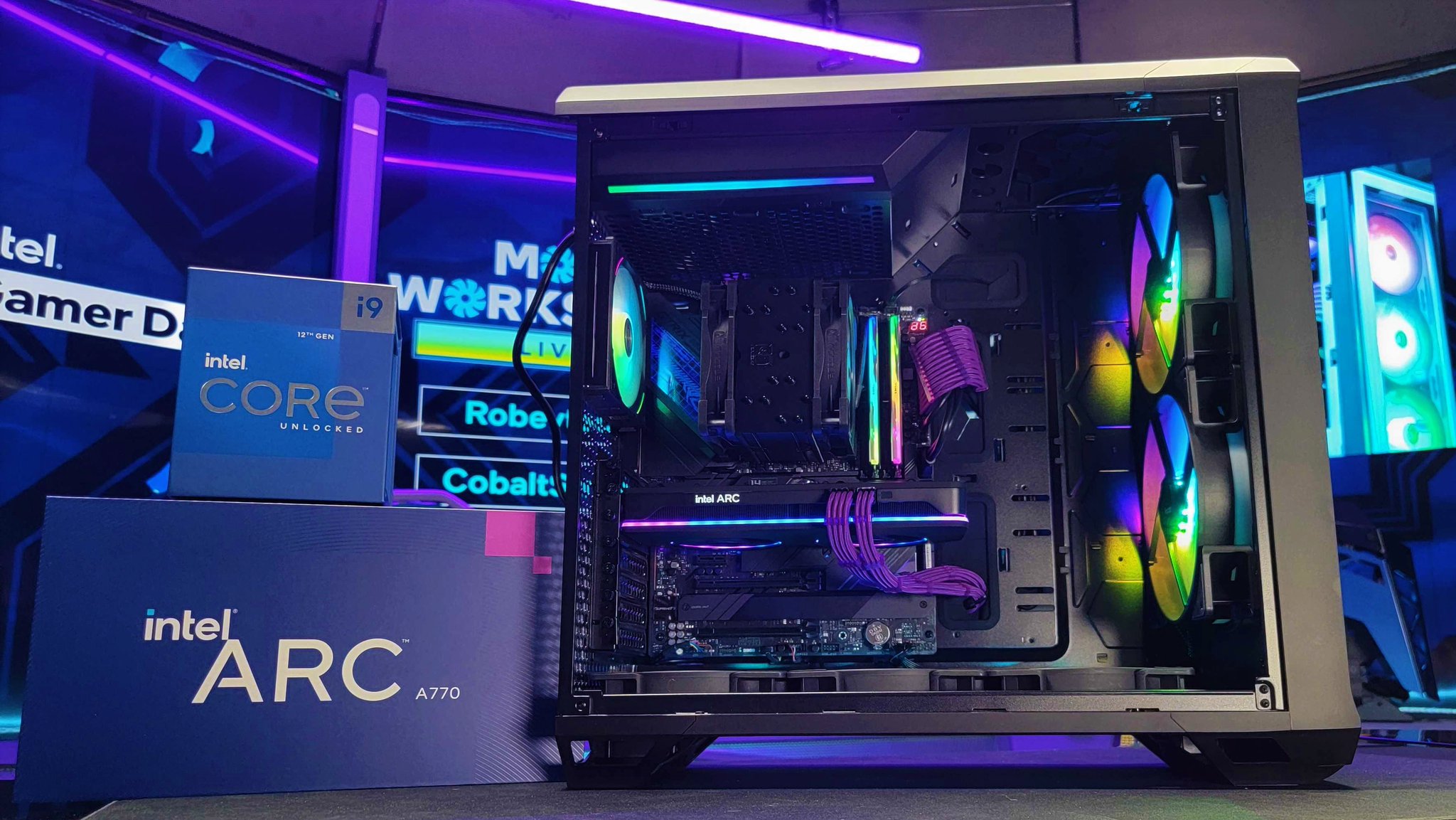 Intel Gaming on Twitter: "This work of arc was a new chapter in the #ModWorkshop journey! Day 2 ...