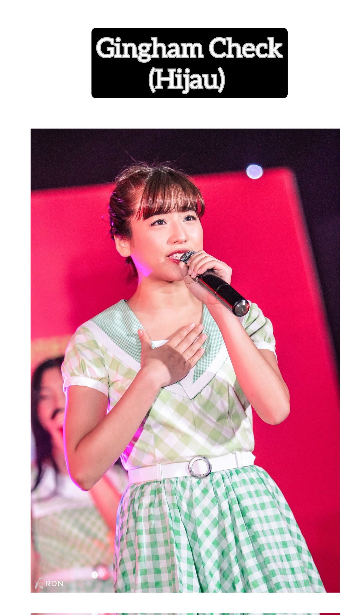Omo Omo on Twitter: "21. Gingham Check (Hijau). Setlist Renai Kinshi Jourei, Rilis 26 Desember ...