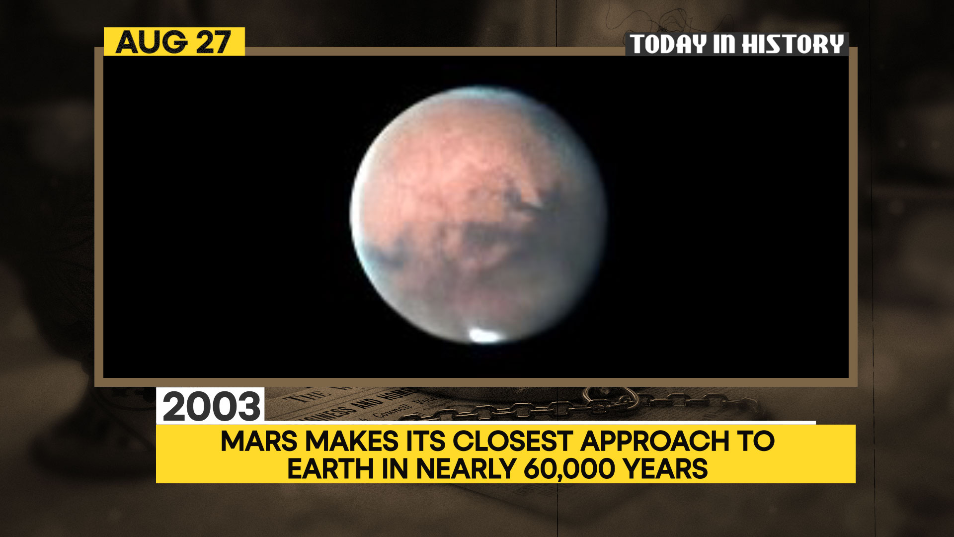Planet Mars August 27 2022