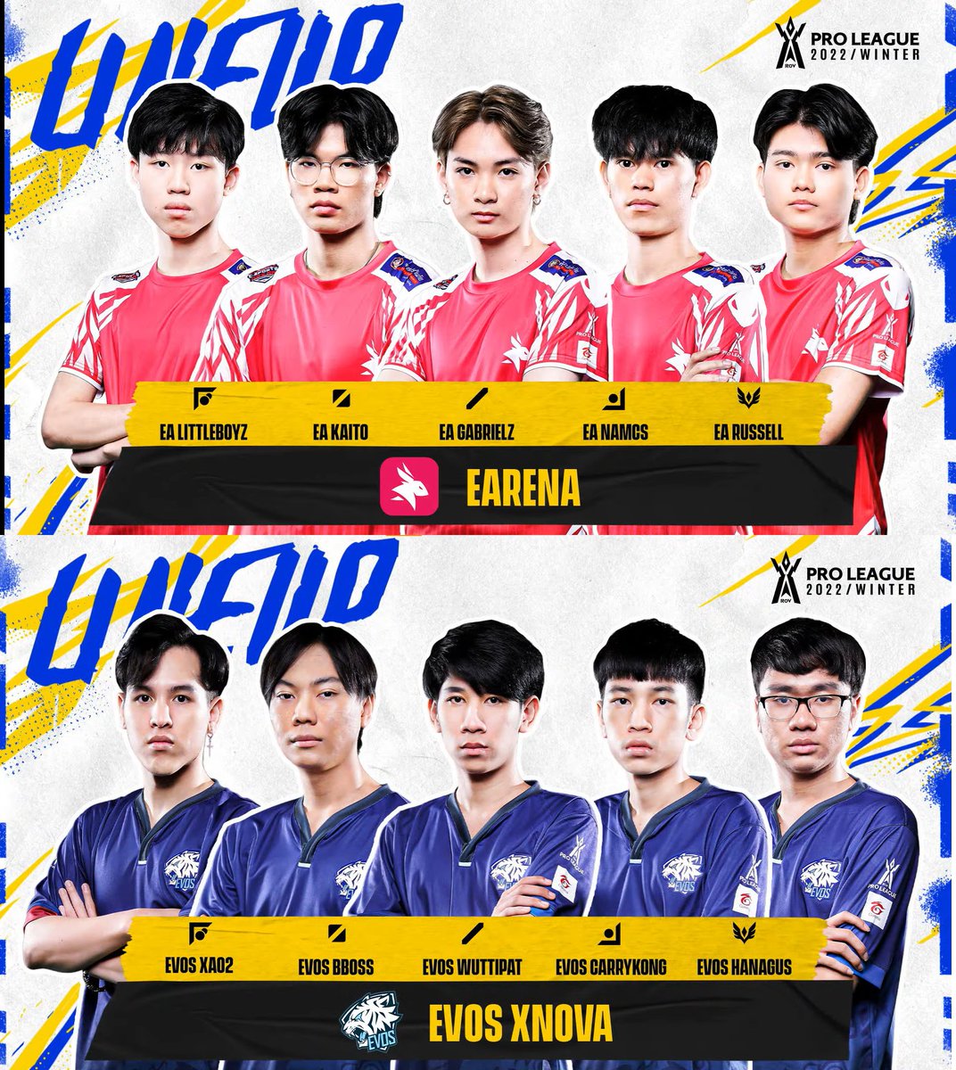 Garena RoV Thailand on Twitter: "มาดู!! แมตช์ที่สองของวันนี้ EVOS Xnova 🆚 eArena ดูสดได้ที่ ...