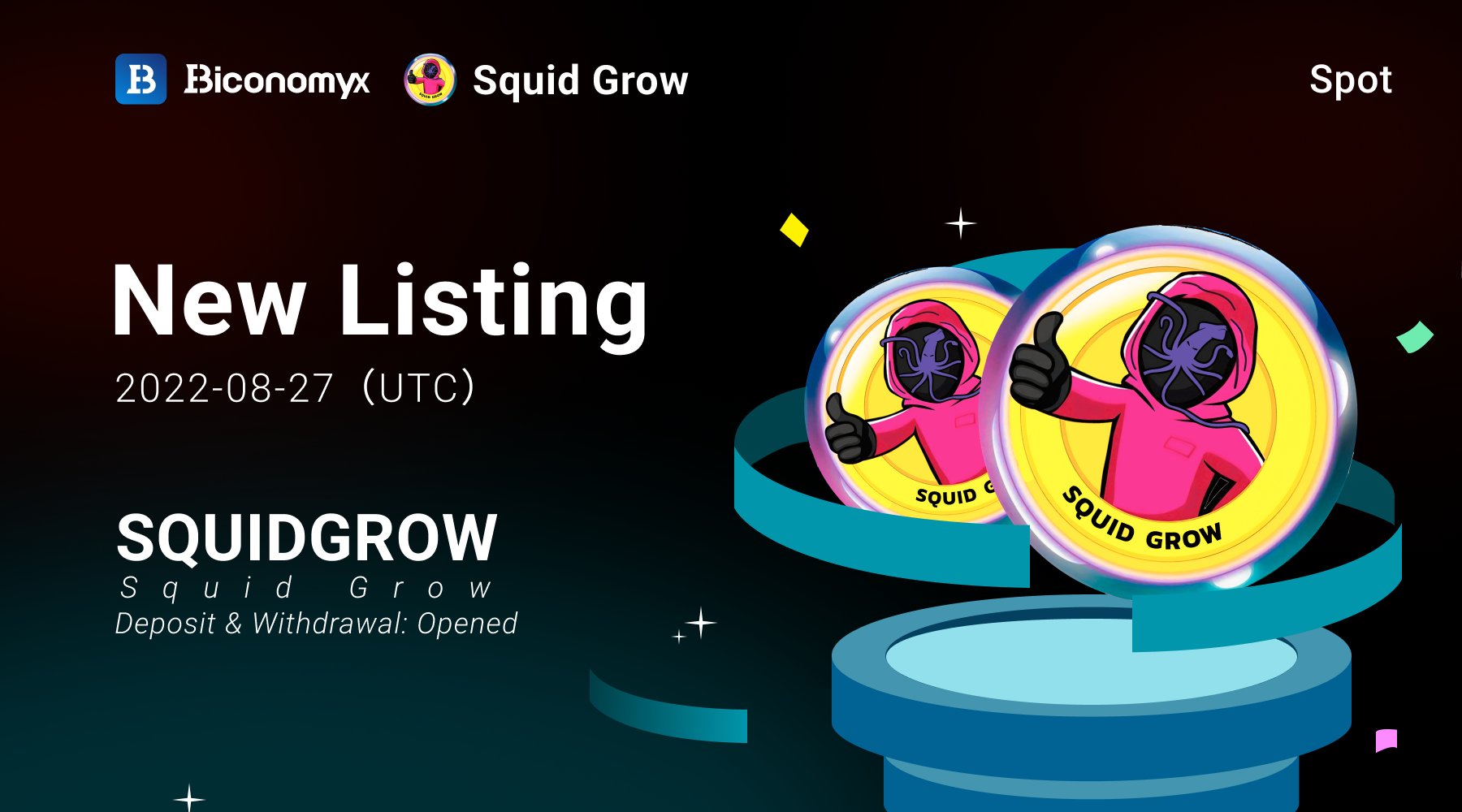 Biconomy 🌐 on Twitter: "New and HOT Listing on #BiconomyExchange🔥 We are pleased to list @Squid ...