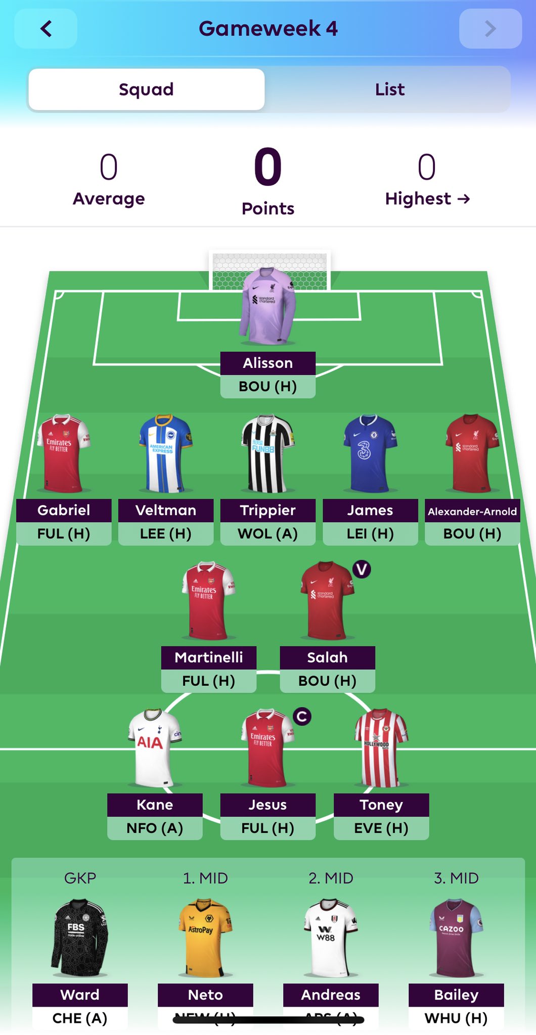 Extra Time Indonesia on Twitter: "Mana skuat #FPLExtraTime kalian untuk GW 4? 😁 https://t.co ...