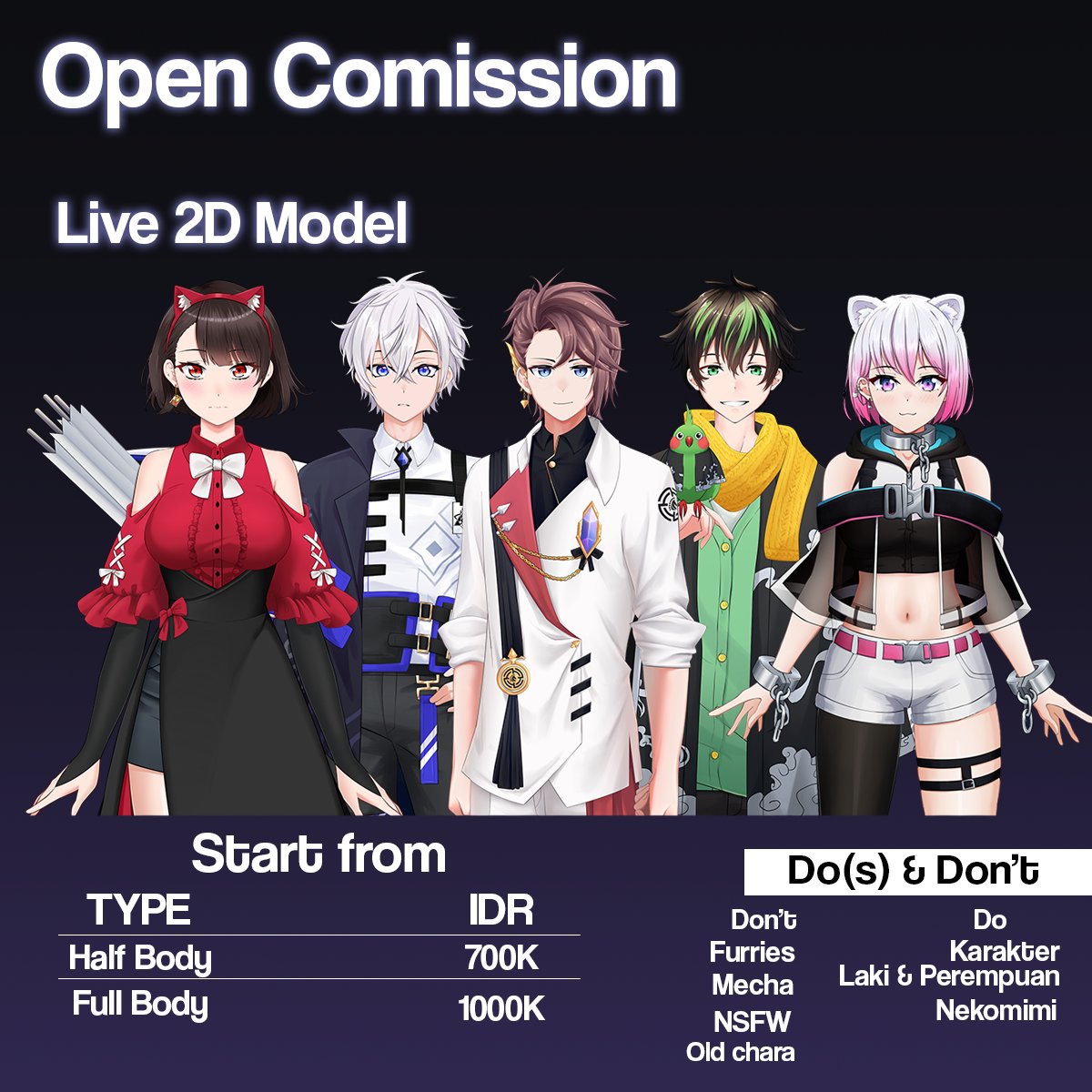 Arga Movik 🐴 (Open Comission Vtuber Model & Rig) on Twitter: "Indonesian Vtuber Comission Halo ...