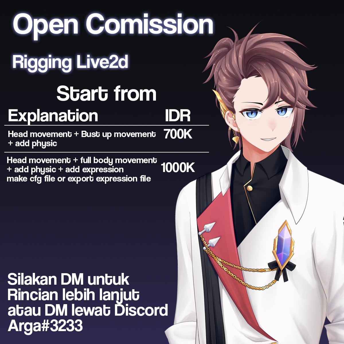Yuzuru🍁 on Twitter: "RT @MovikArga: Indonesian Vtuber Comission Halo gaes ~ Kali ini aku buka ...