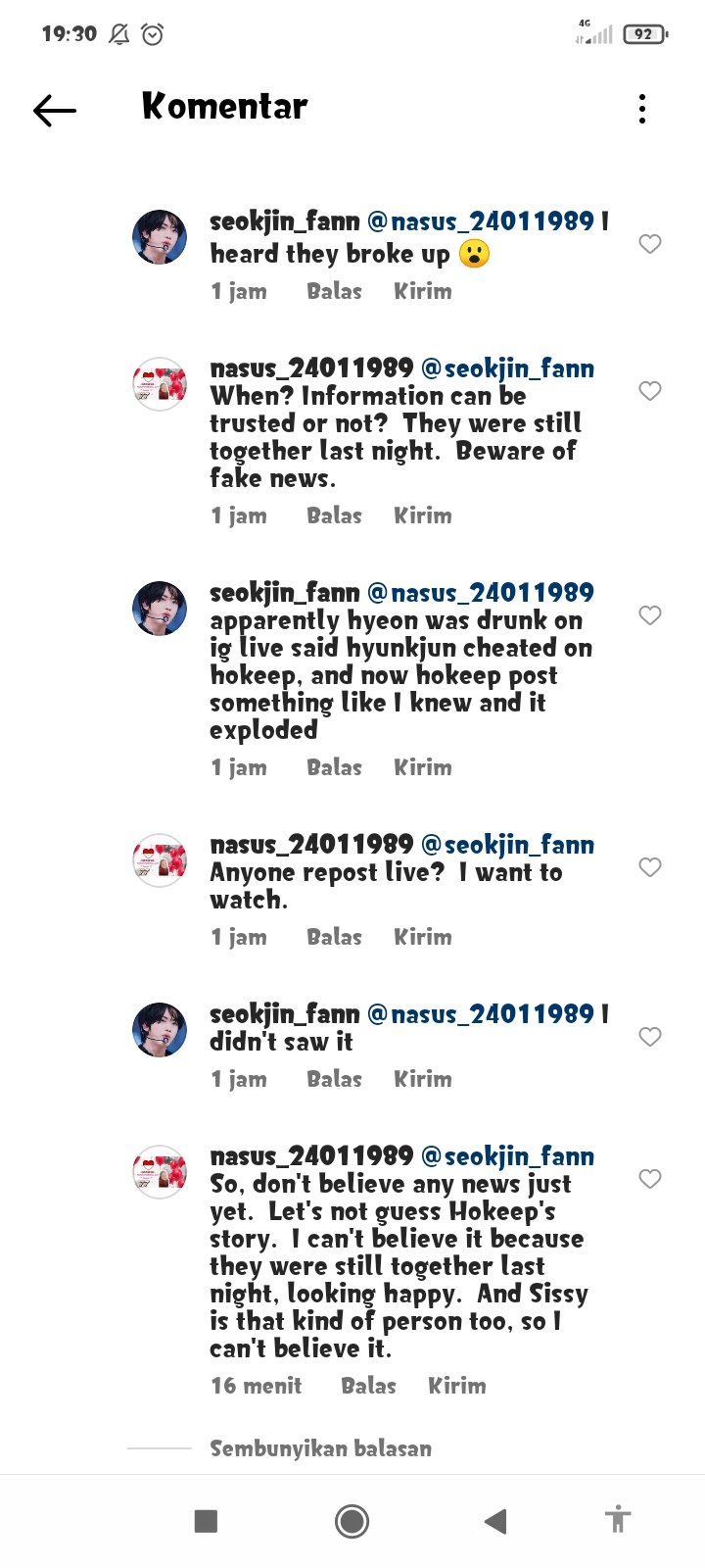 Rina Susilowati on Twitter: "For Hokeep's fans, sorry for Hyukjun's mistake. For Hyukjun's fans ...