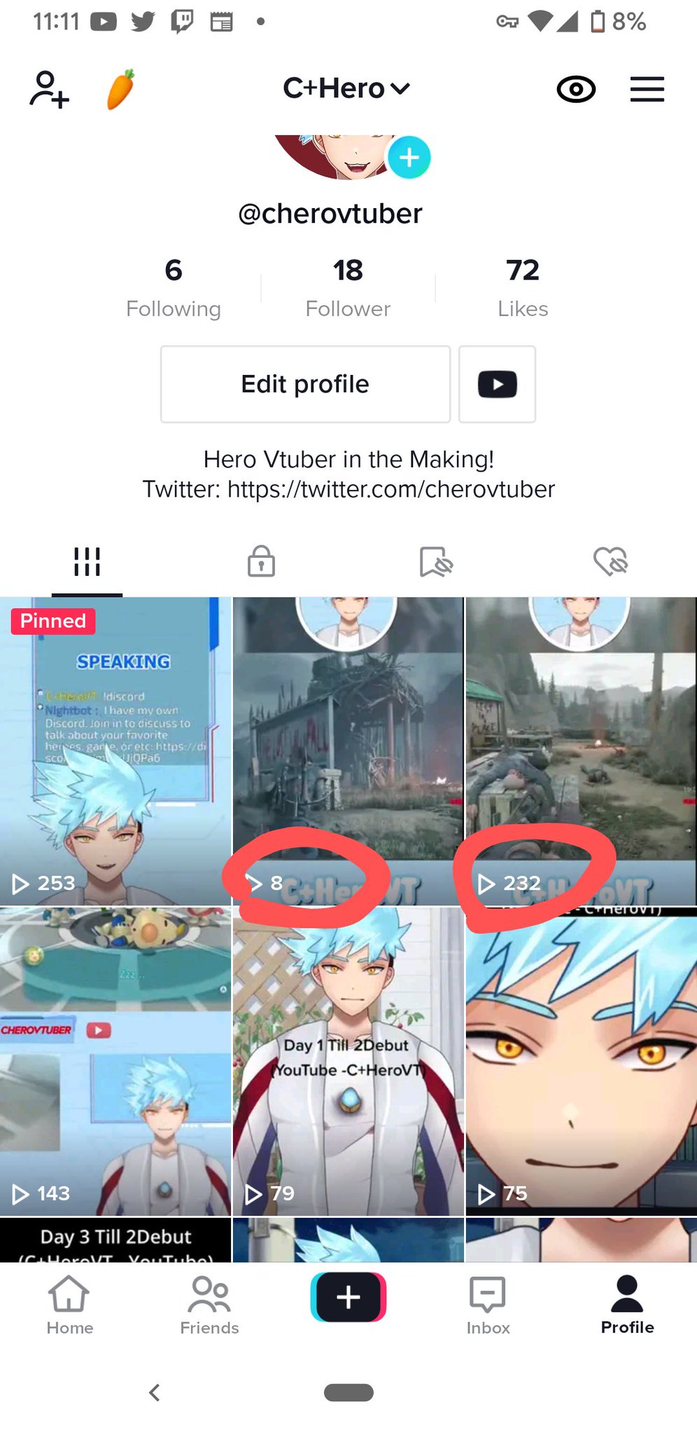 C+Hero | Hero Vtuber In the Making on Twitter: "Why is it that one video does so well and then ...